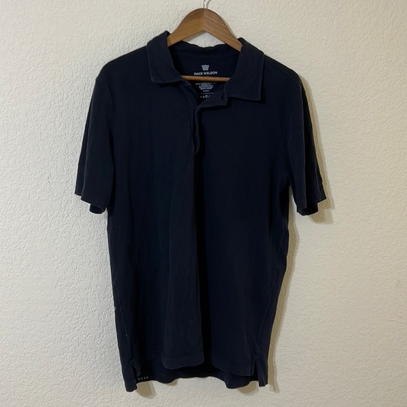Mack Weldon | Shirts | Mack Weldon Tshirt Polo Black Mens L | Poshmark